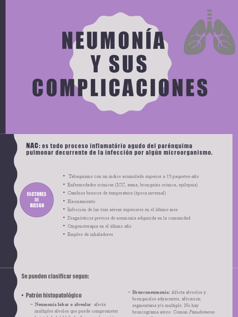 Complicaciones De La Neumonia Y Sus