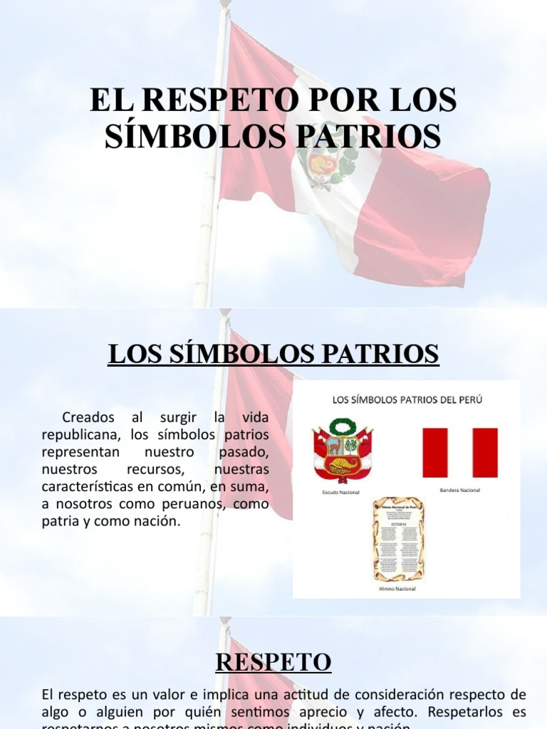 El Respeto Por Los Símbolos Patrios | PDF | Perú