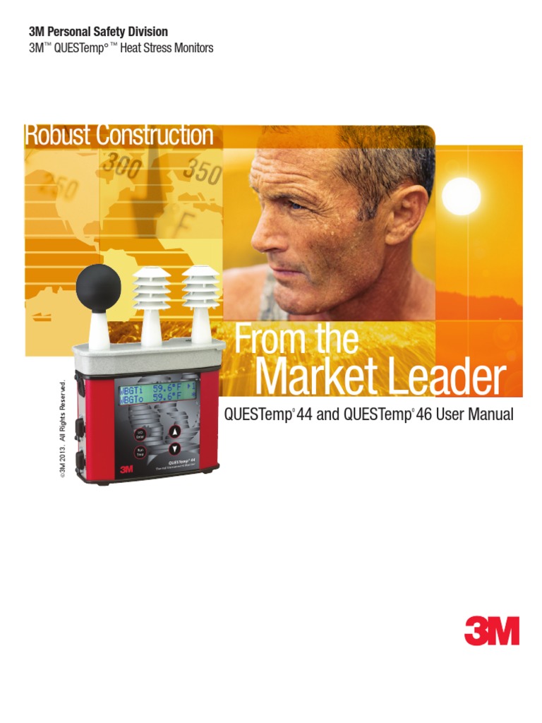 3M QUESTemp 44 - 46 User Manual (053-664 Rev F) | PDF | Humidity ...