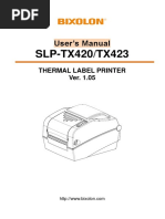 User Manual of Direct Thermal Barcode Printer: Model: XP-420B Brand: XPRINTER | PDF | Printer ...