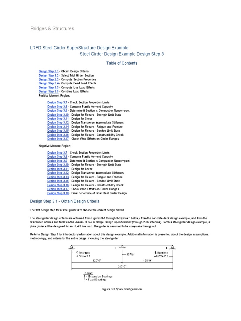 SteelGirder Design Example | PDF | Bending | Beam (Structure)
