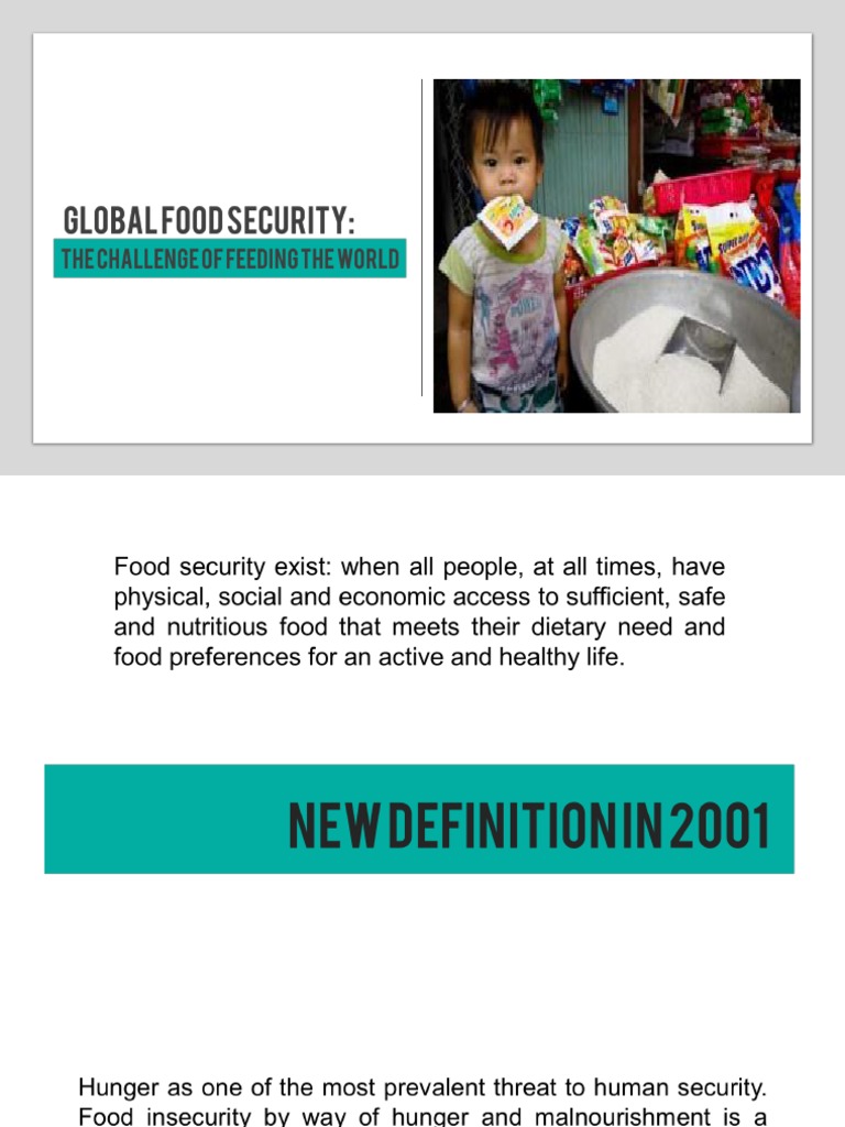 Global Food Security (The Challenge of Feeding The World) | PDF | Food ...