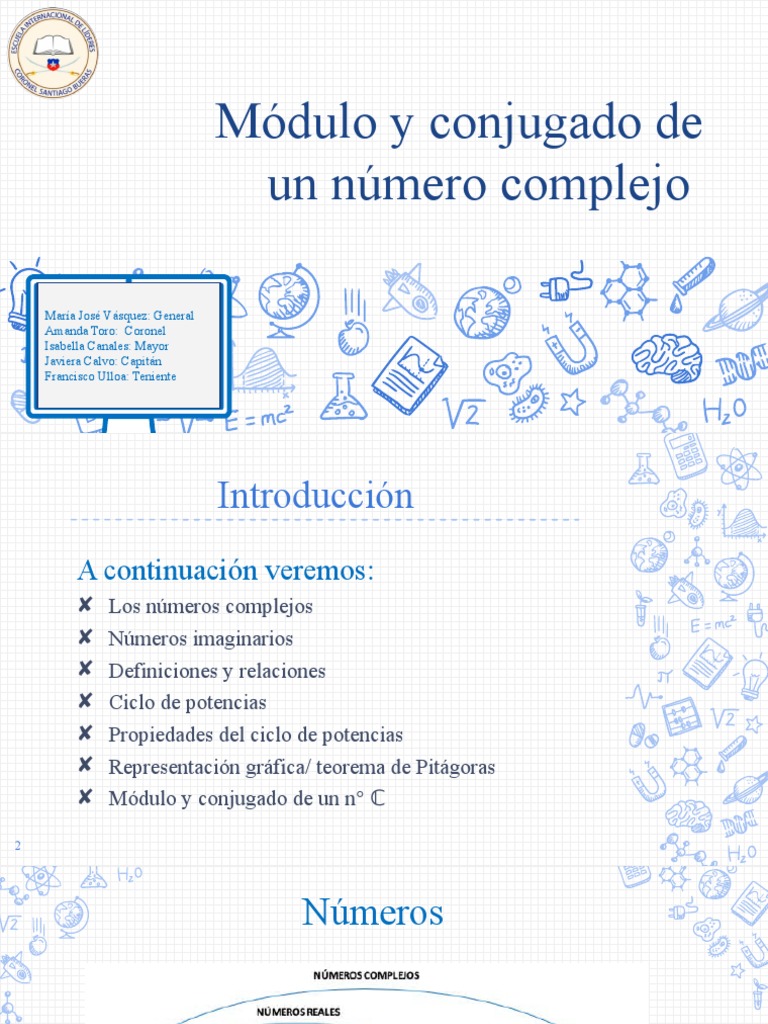 Modulo y Conjugado de Un Numero Complejo | PDF | Número complejo | Números