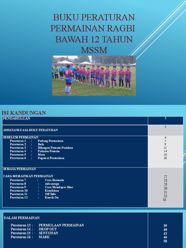 Peraturan Ragbi Sentuh (SR) | PDF