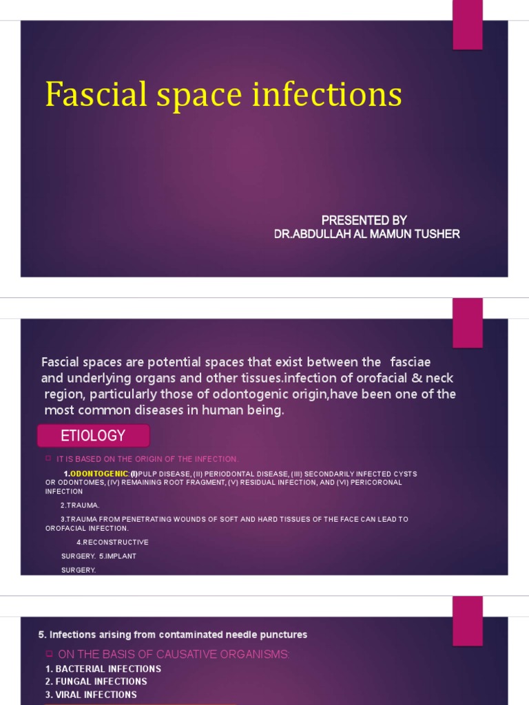 Fascial Space Infections | PDF | Tongue | Medical Specialties