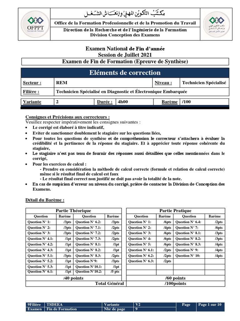 Corrigé EFM | PDF | Injection (moteur) | Véhicules