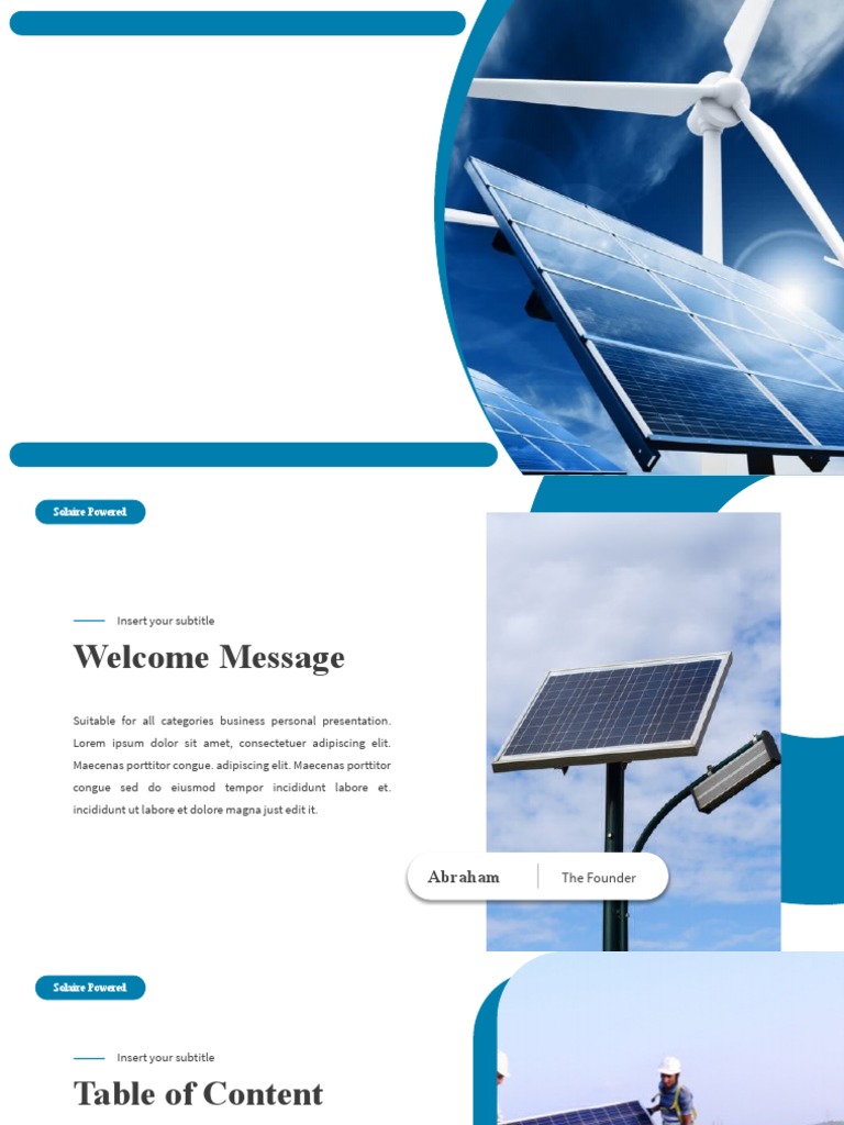 Creative Solar Power Powerpoint Template | PDF