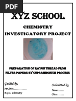 Chemistry Project To Prepare Rayon Threads From Filter Paper | PDF ...
