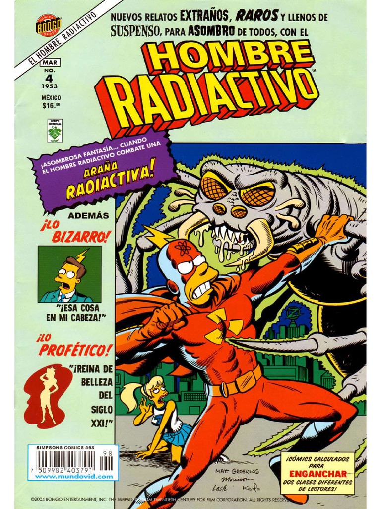 #4 El Hombre Radioactivo Contra La Asombrosa Araña Radioactiva! | PDF