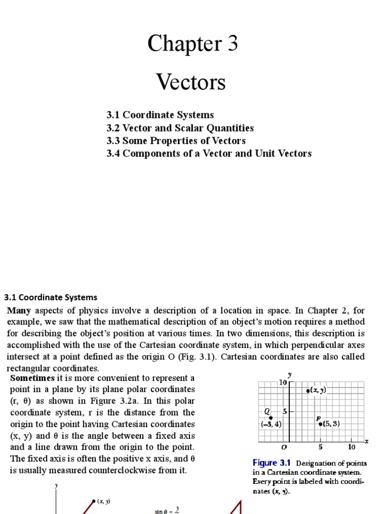 Chapter 3 | PDF | Coordinate System | Euclidean Vector