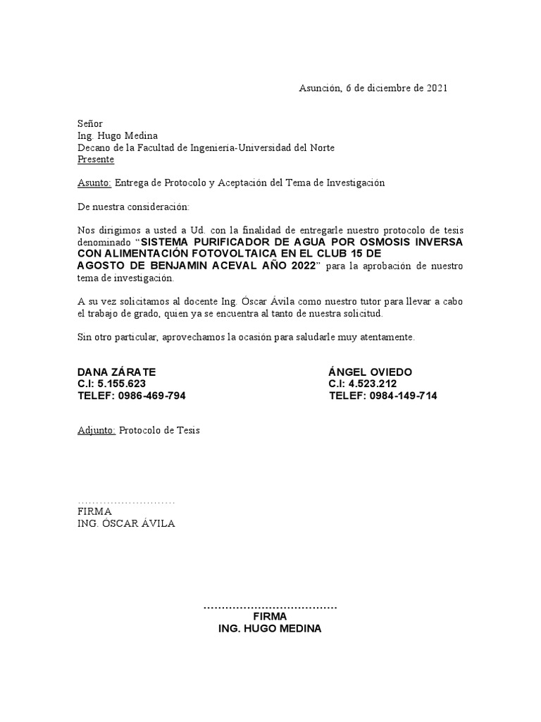 Nota de Protocolo | PDF