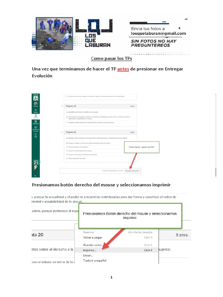 Cómo guardar TPs en PDF | PDF