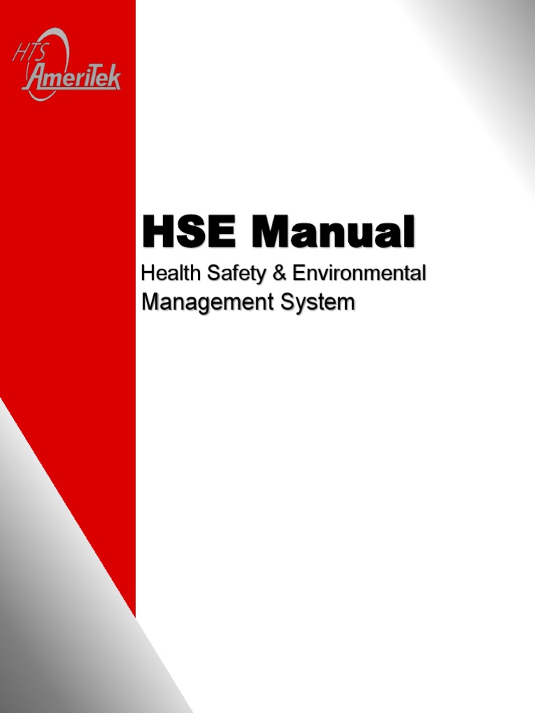 HSE Manual Health Safety & Environmental Management System | PDF