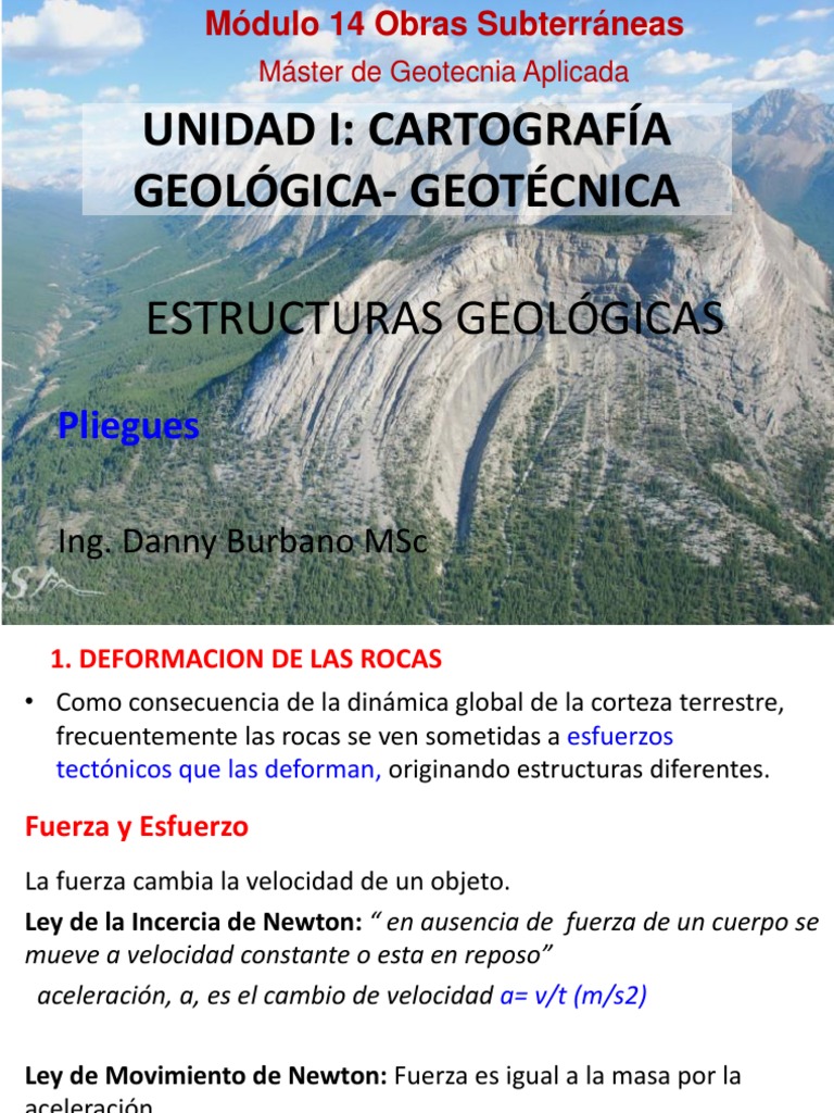 PLIEGUES | PDF | Roca (geología) | Fuerza