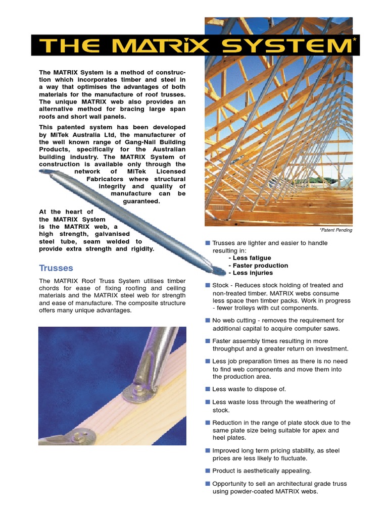 Matrix | PDF | Truss | Electrical Connector
