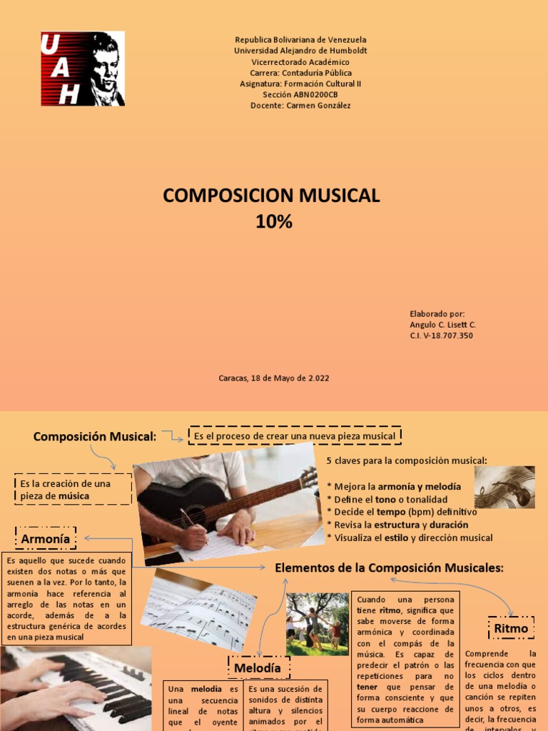 Elementos Clave de la Composición Musical | PDF | Melodía | Ritmo