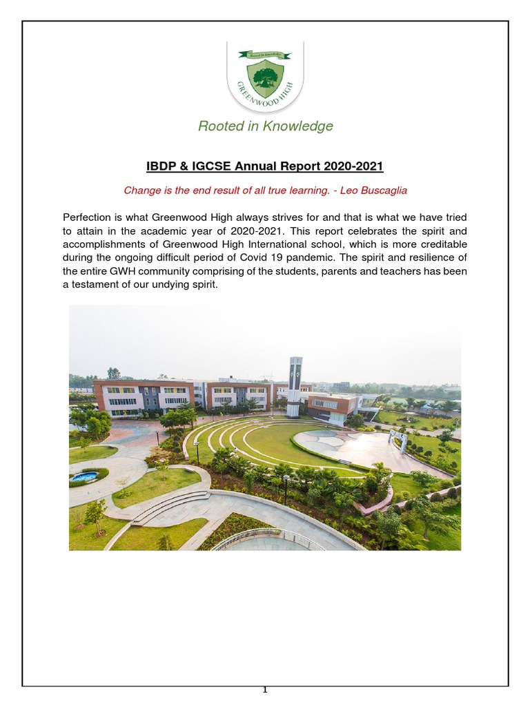 Rooted in Knowledge: IBDP & IGCSE Annual Report 2020-2021 | PDF ...
