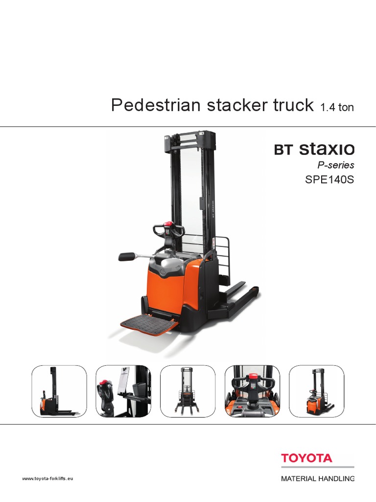 Catalogo Tecnico Toyota BT Staxio P Series SPE140S | PDF | Axle | Manufactured Goods