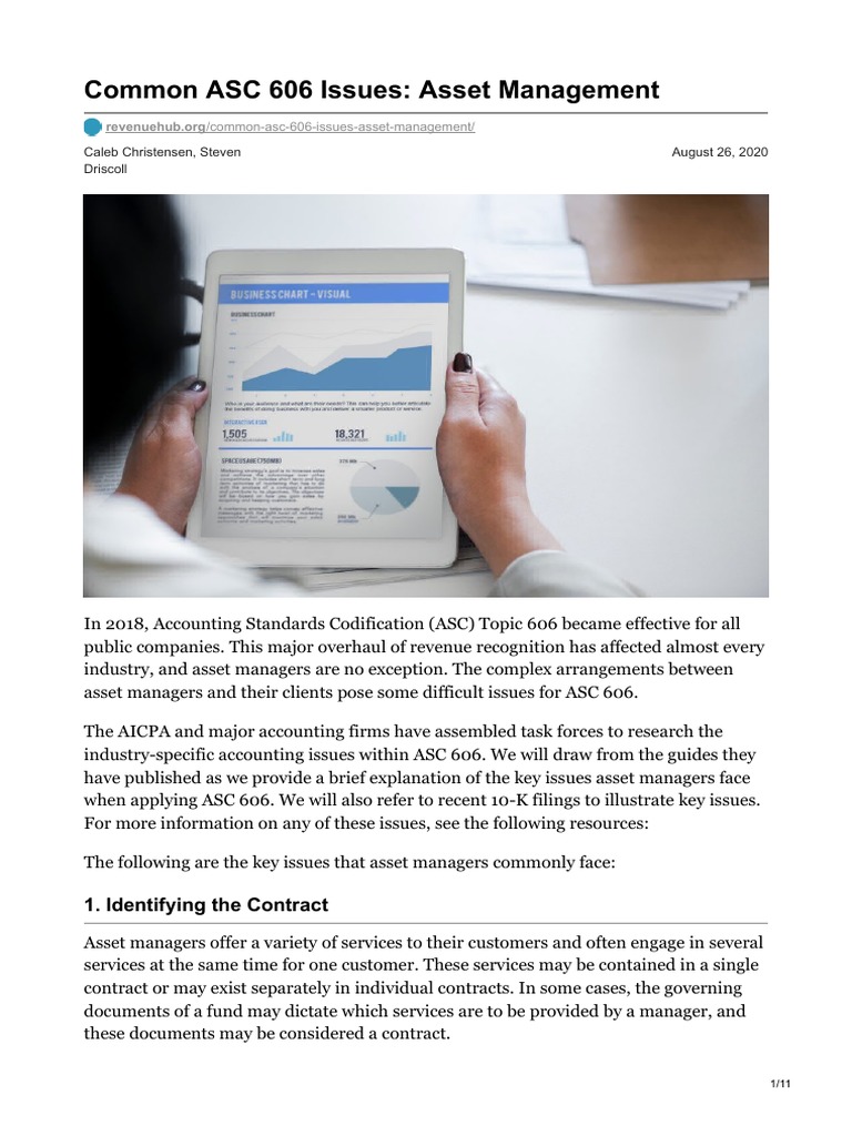 Common ASC 606 Issues Asset Management | PDF | Carried Interest ...