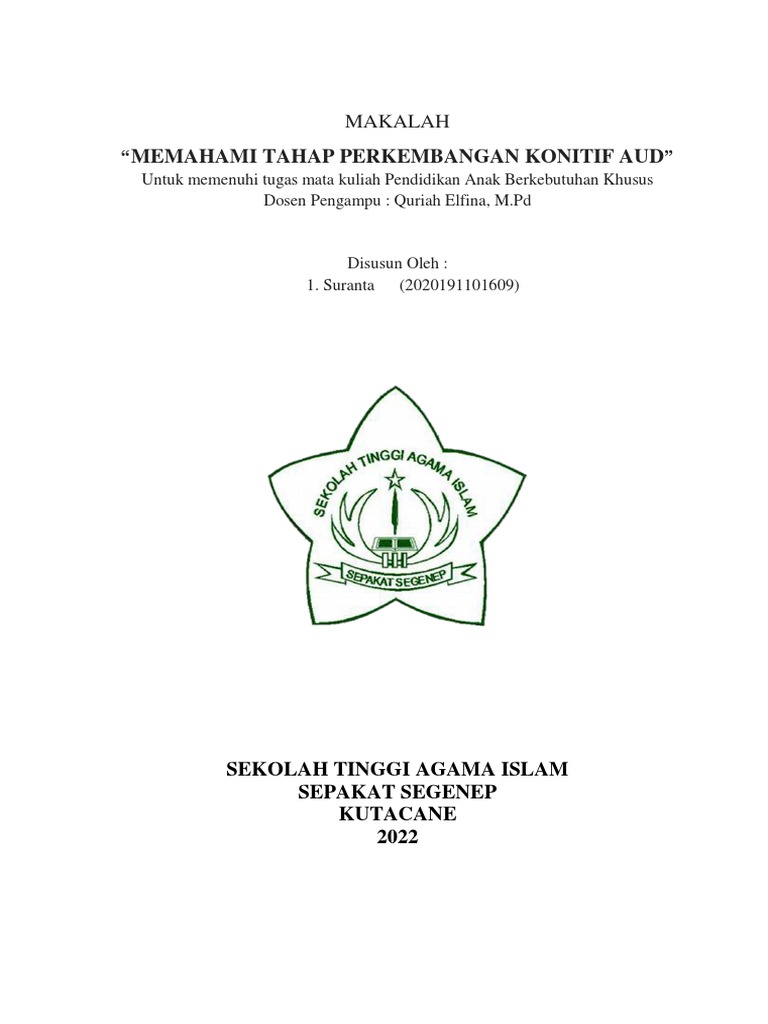 Makalah Memahami Perkembangan AUD | PDF