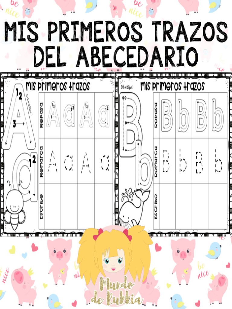 Mis Primeros Trazos Del Abecedario Recopilado Por Mundo de Rukkia | PDF