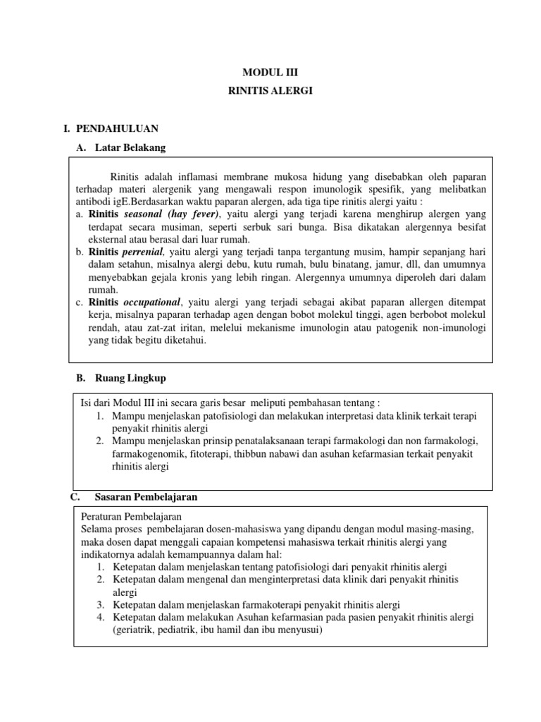 Panduan Lengkap Rinitis Alergi | PDF | Kesehatan Holistik
