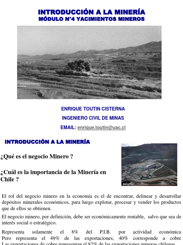 Yacimientos Mineros | PDF | Roca (geología) | Magma