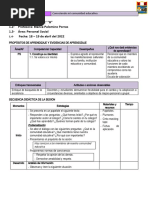Sesion D1 PS Responsabilidades en Familia | PDF | Evaluación | Salón de clases