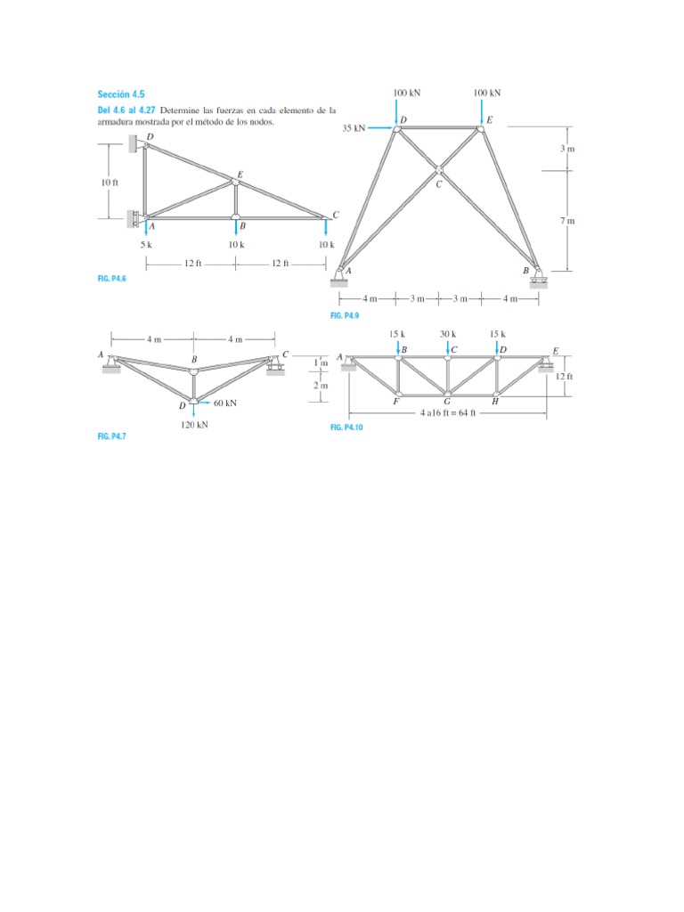 Ejercicios de Armaduras | PDF