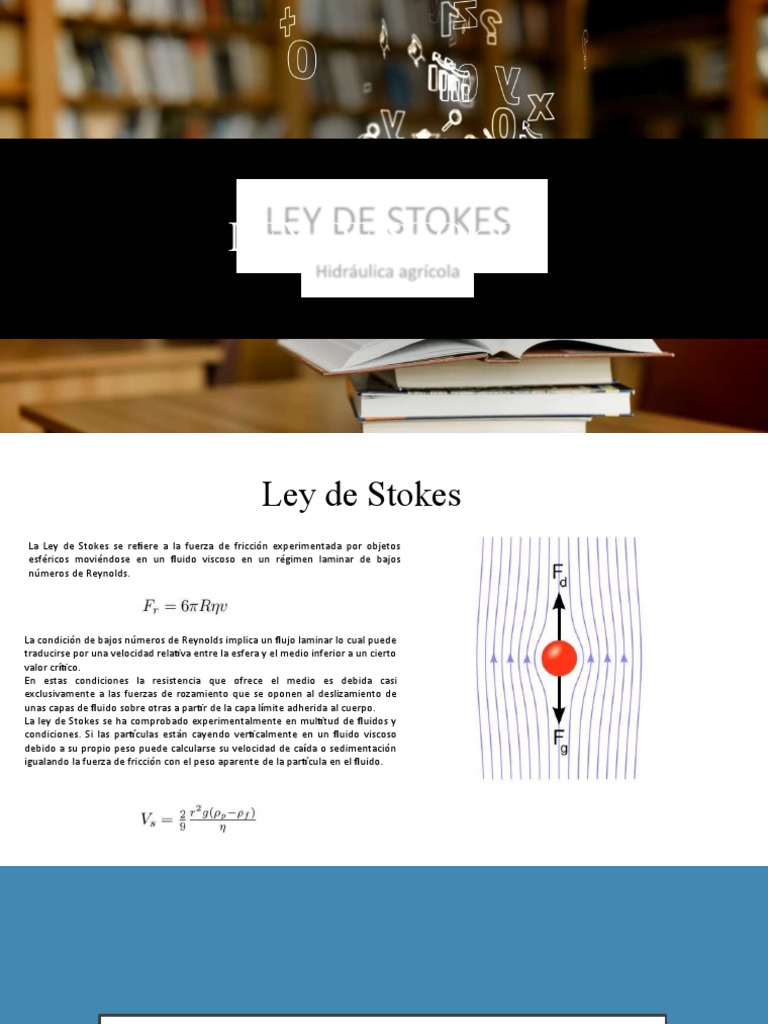 LEY DE STOKES - Merged | PDF | Dinámica (Mecánica) | Mecánica de fluidos