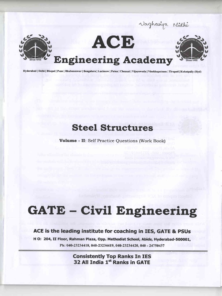 Steel Structures MCQ | PDF | Screw | Strength Of Materials