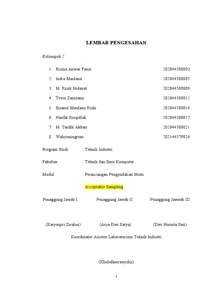 Lembar-Lembar PPM Modul 4 | PDF