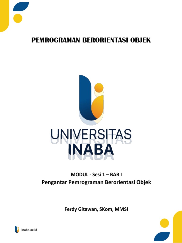 Modul PBO Sesi1 | PDF