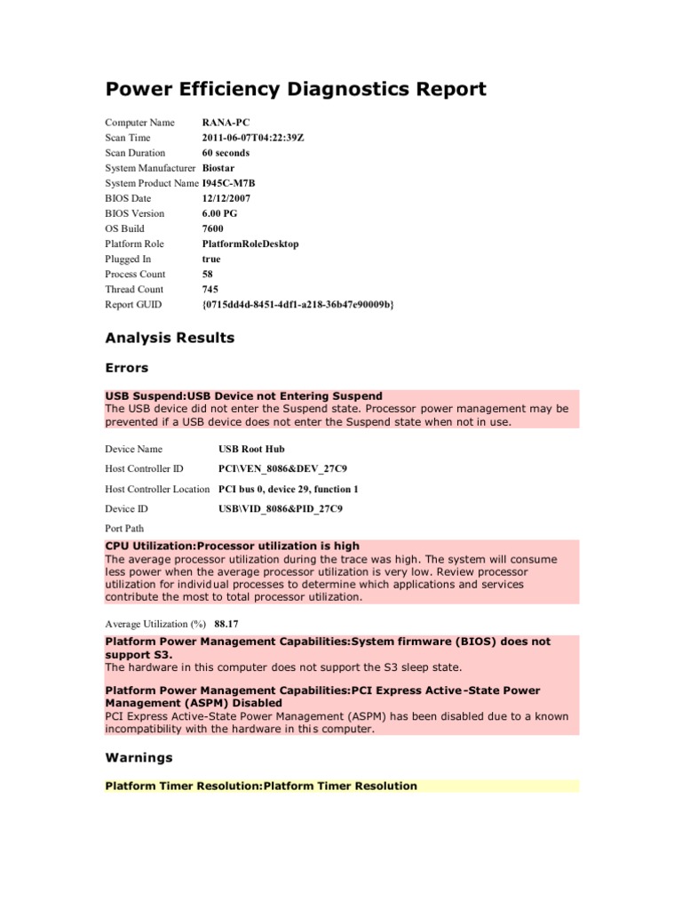 Power Efficiency Diagnostics Report | PDF | Google Chrome | Central ...