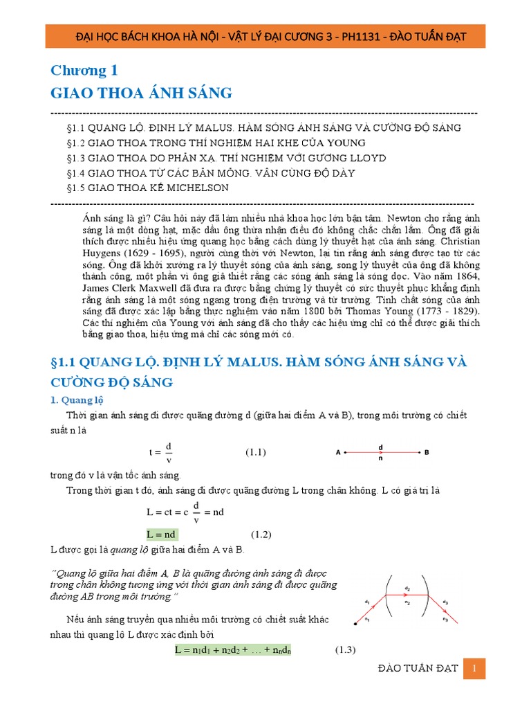 PH1131 - Đào Tuấn Đạt - 20212 | PDF