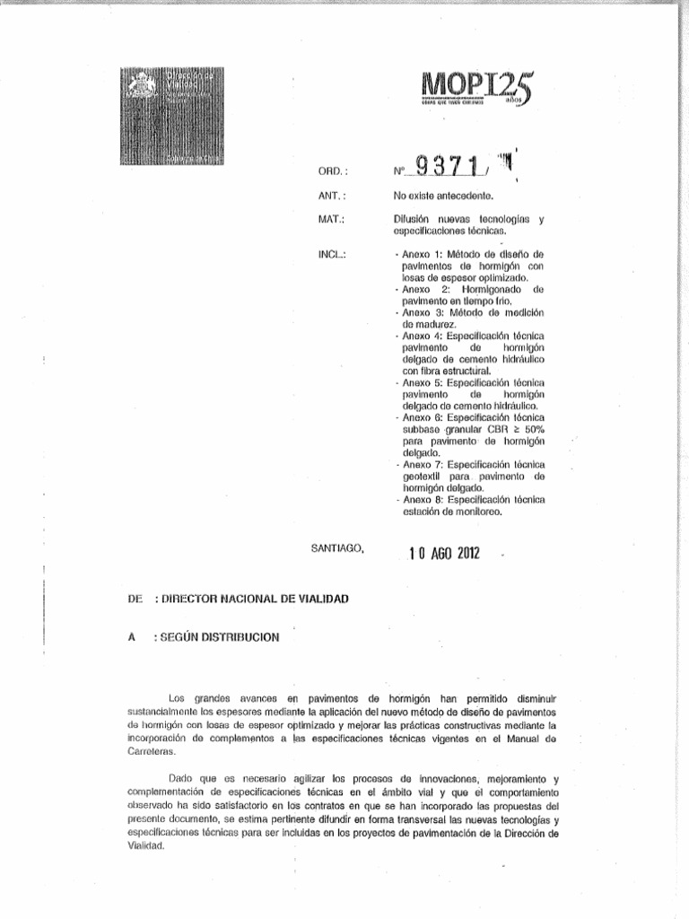 MOP Metodo de Diseno de Pavimentos de Hormigon Con Losas de E | PDF