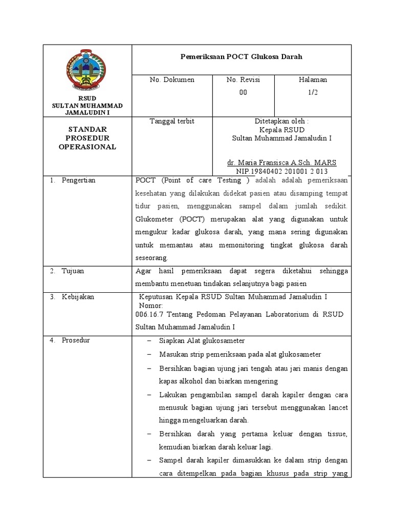 Sop Poct GDS | PDF | Sains & Matematika