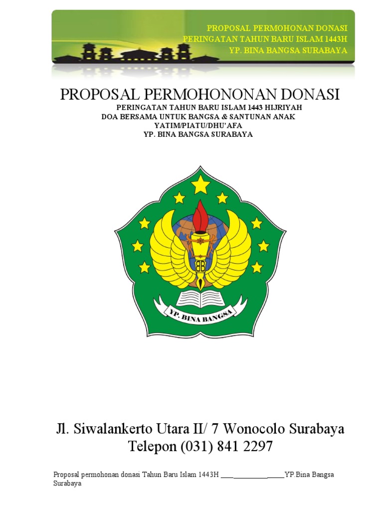 PROPOSAL Donasi 1443 H | PDF