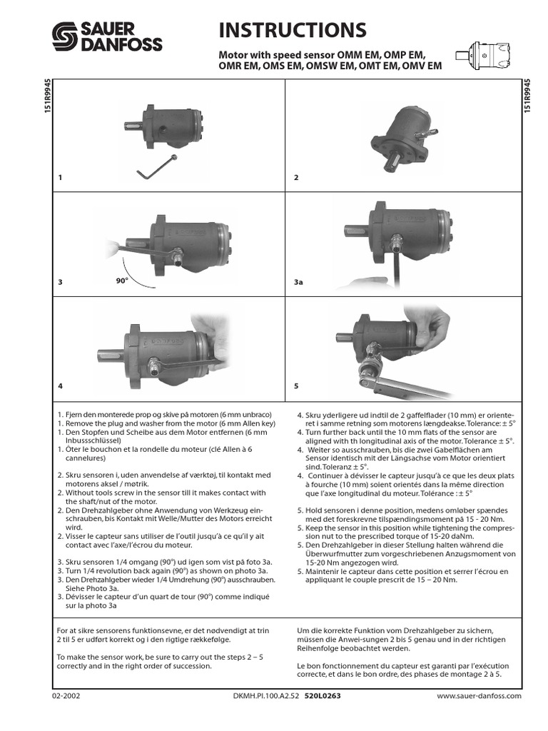 Speed Sensor Mounting PNP 520L0263 | PDF