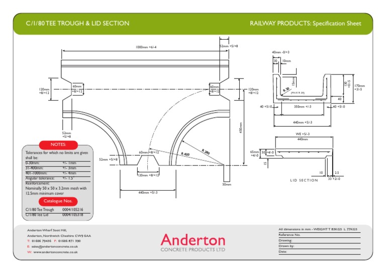 C-I-80 Tee Trough & Lid Section | PDF