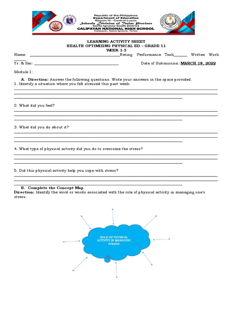 Learning Activity Sheet | PDF