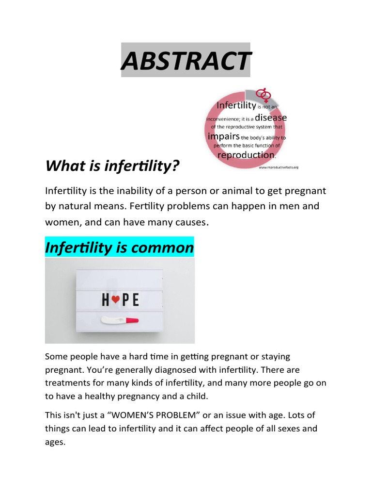 Understanding Infertility Causes and Types | PDF | Infertility | Pregnancy