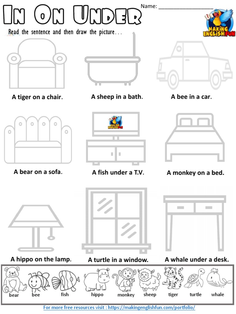 Draw The Prepositions | PDF