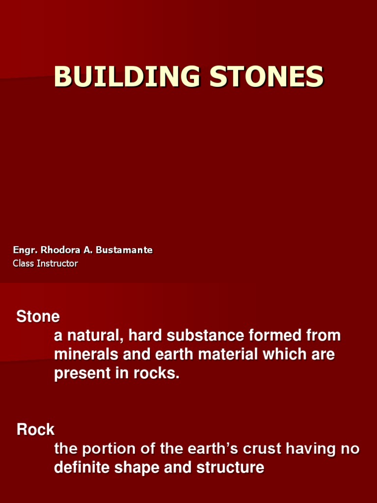 Building Stones | PDF