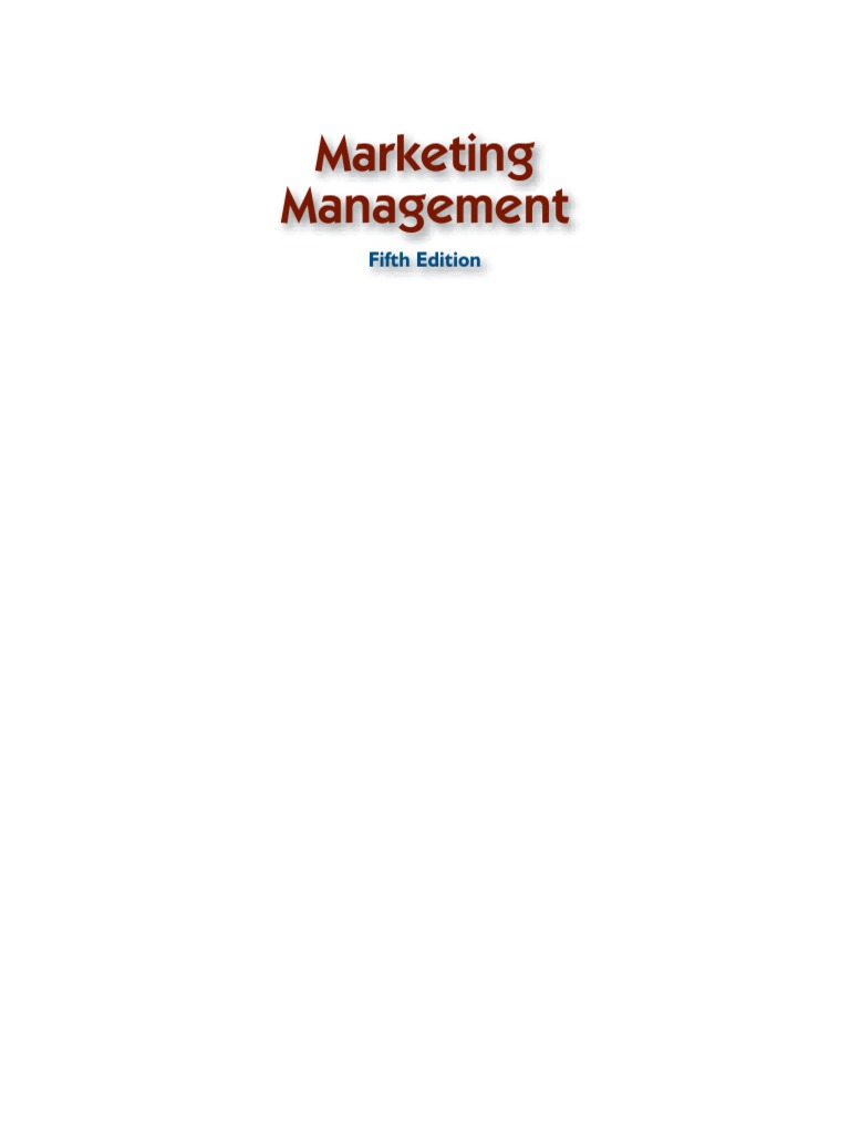 Rajan Saxena - Marketing Management (2015, MC Graw Hill India) | PDF | Marketing | Marketing ...