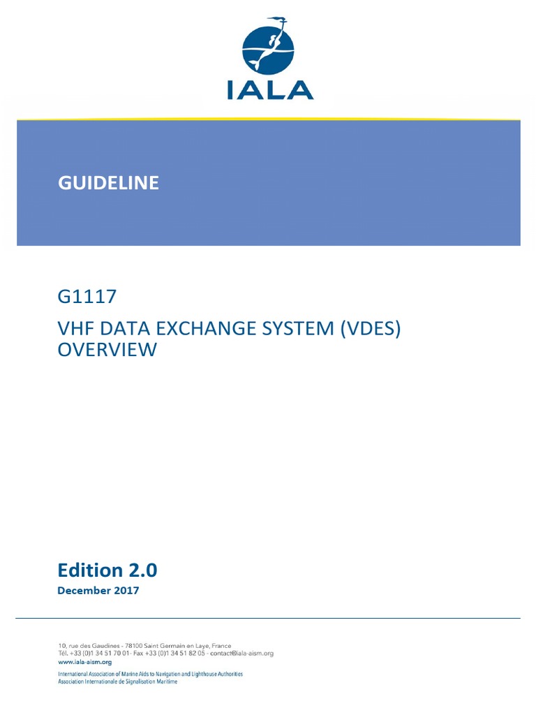 Guideline: G1117 VHF Data Exchange System (Vdes) | PDF | 4 G | Computing