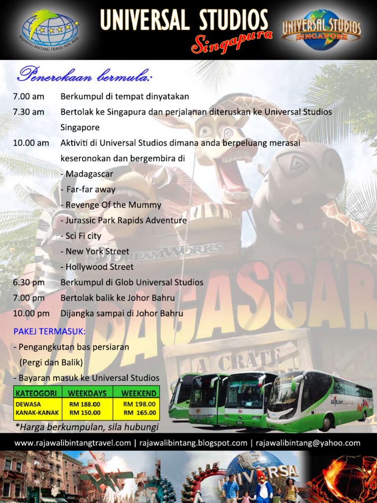 Universal Studios Package | PDF | Lifestyle