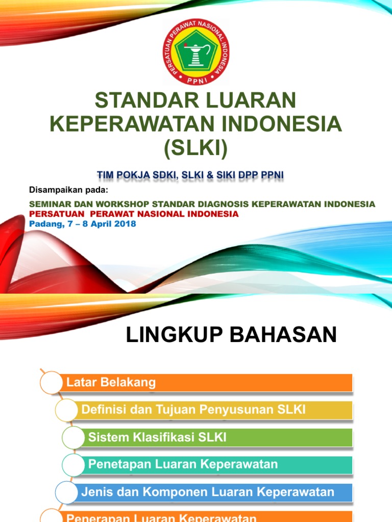Materi 3 Standar Luaran Keperawatan Indonesia | PDF