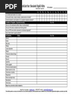 Spill Kit Inspection Checklist | PDF