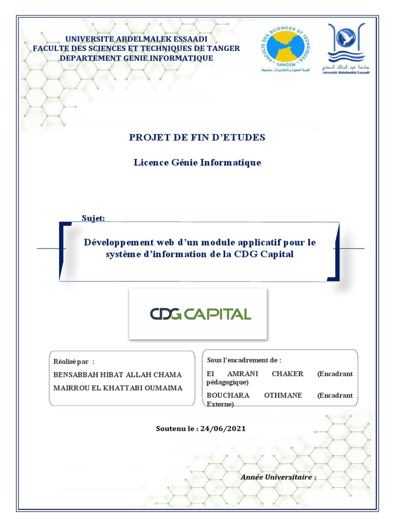 Rapport PFE | PDF | Service web | Architecture de logiciel